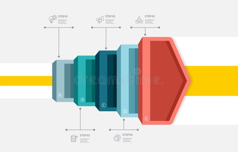 Infographics Timeline Element Business Workflow Data Steps Report ...
