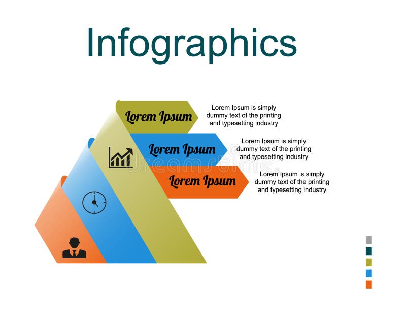 Infographics Triangle Deployed Stock Illustration - Illustration of ...