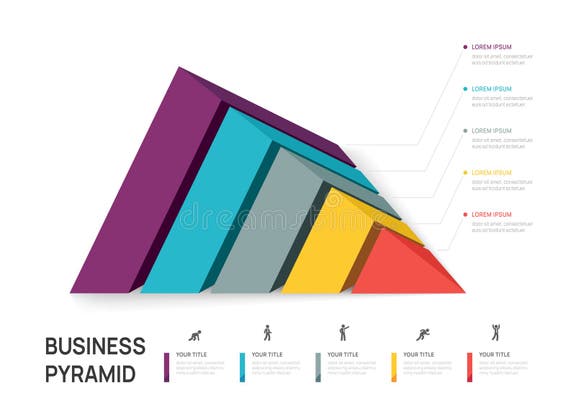 Infographics Triangular Pyramid Chart Timeline Business 5 Steps To ...