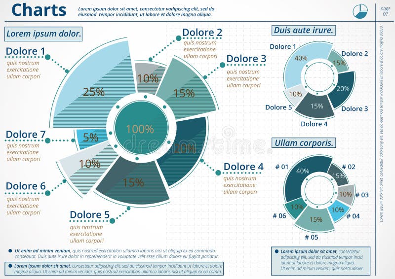 Presentation Infographics Charts for Finance Stock Vector ...