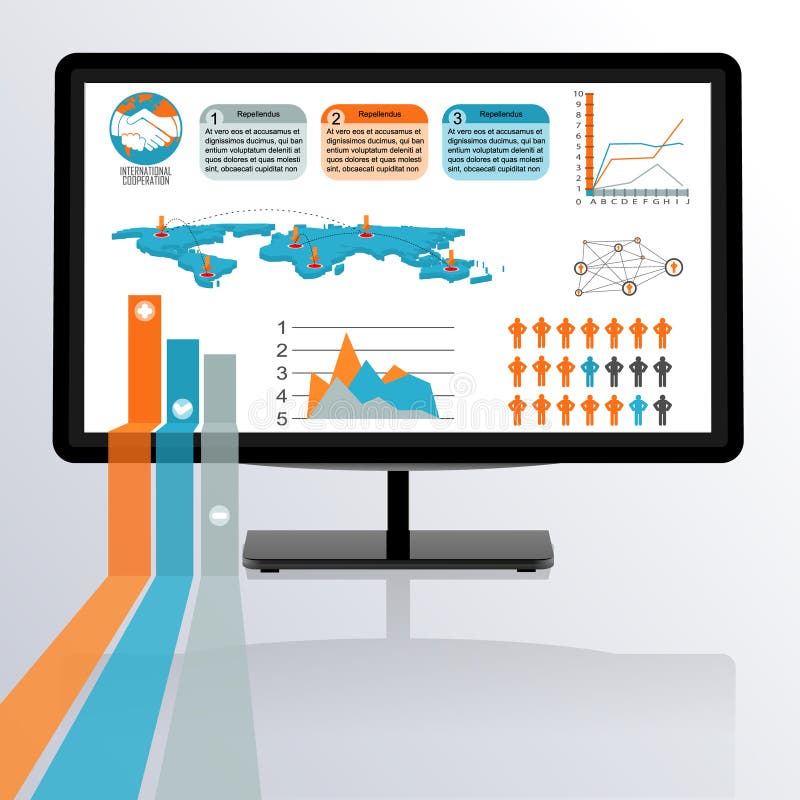 Infographics vector stock vector. Illustration of infomation - 35594089