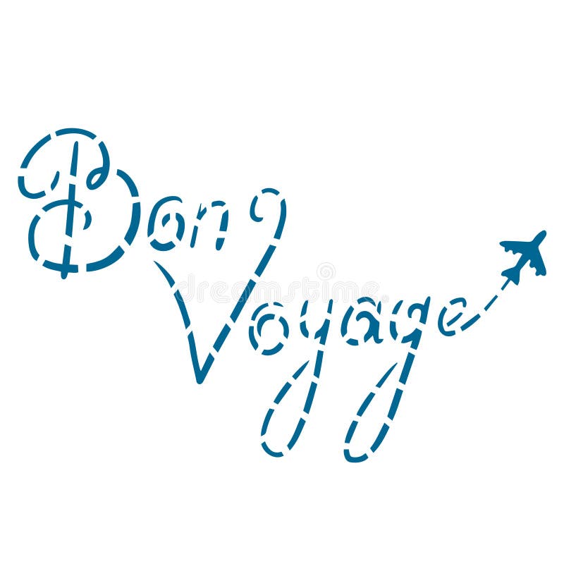 Infographics Vector Illustration. Airplane Path from Bon Voyage ...