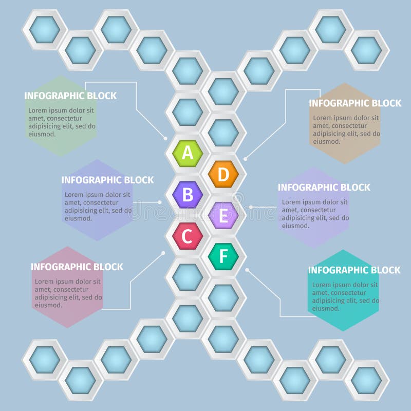 Six Sided Presentation Template Stock Illustrations – 61 Six Sided ...