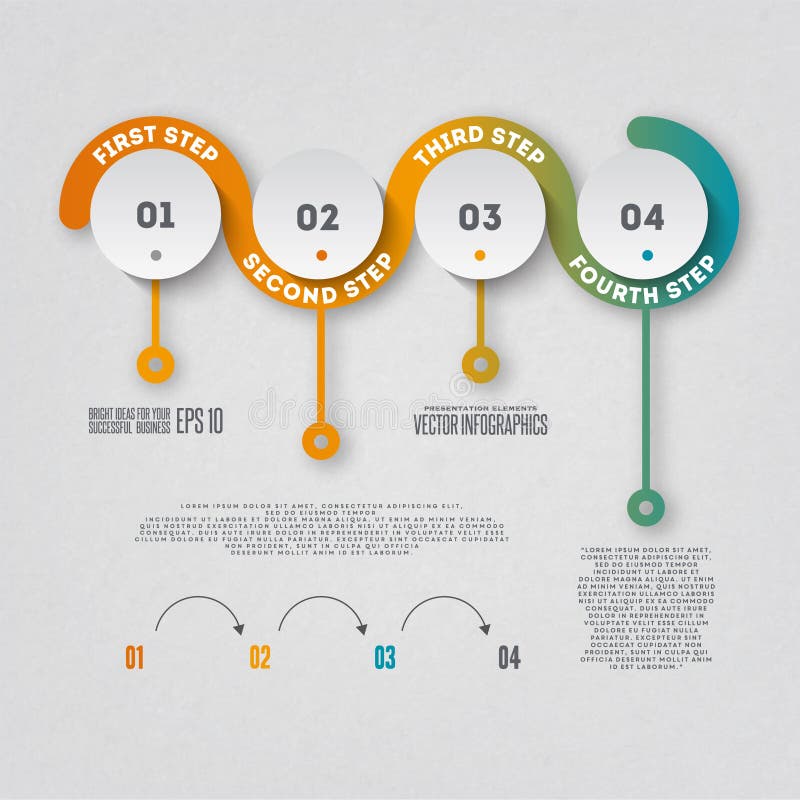 Infographics Vector Modern Illustration Stock Vector - Illustration of ...