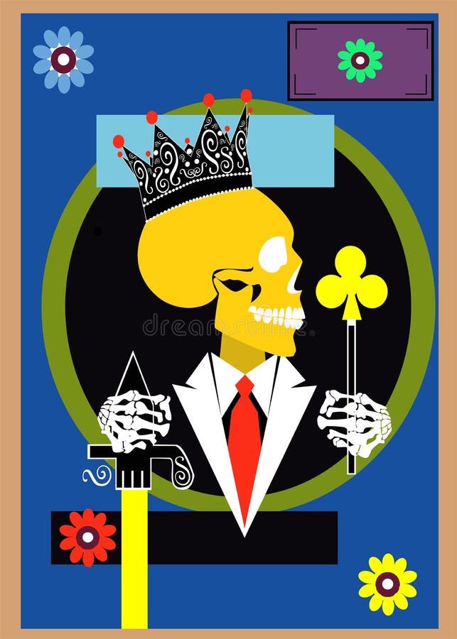 Skull Playing Card Vector Stock Illustrations – 405 Skull Playing Card ...