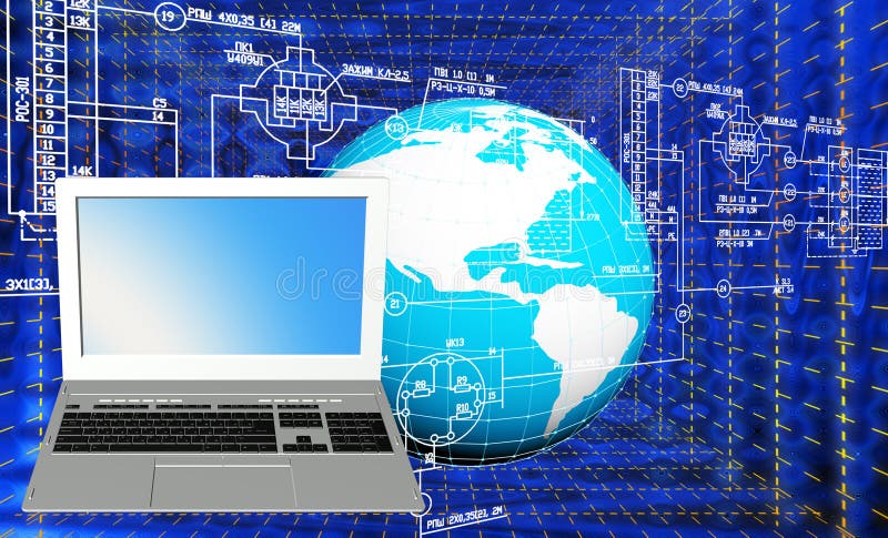 Informática industrial stock de ilustración. Ilustración de ...