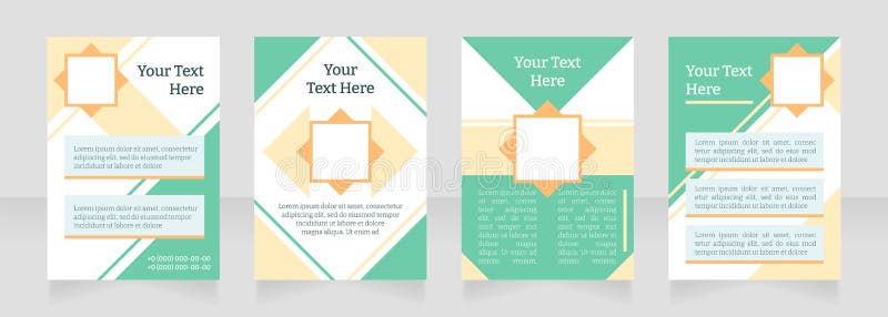 Inform Target Customer Blank Brochure Layout Design. Marketing ...