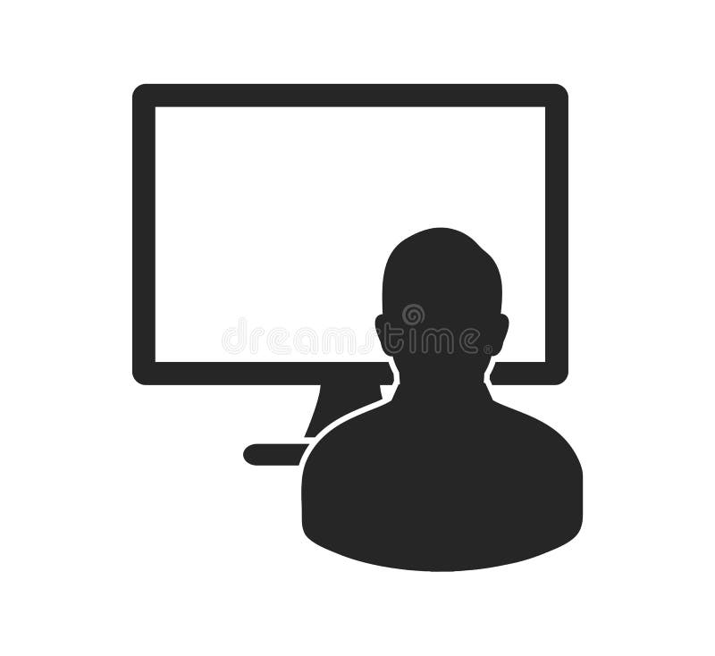 Inform?tico Icon ilustración del vector. Ilustración de llamada - 153048067