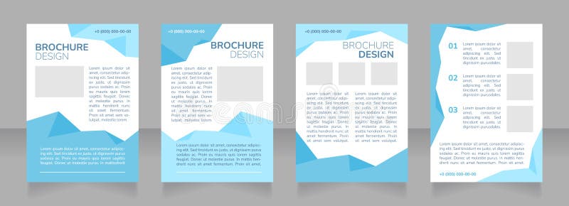 Informal Learning Opportunities Blank Brochure Layout Design. Vertical ...
