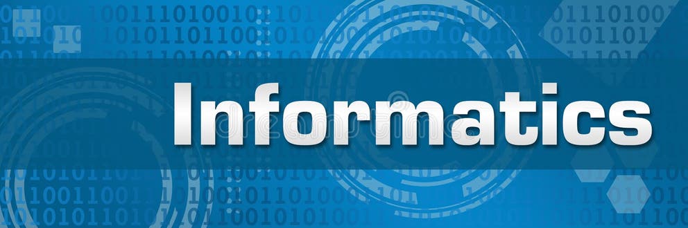 Informatics Blue Technology Binary Background Stock Illustration ...