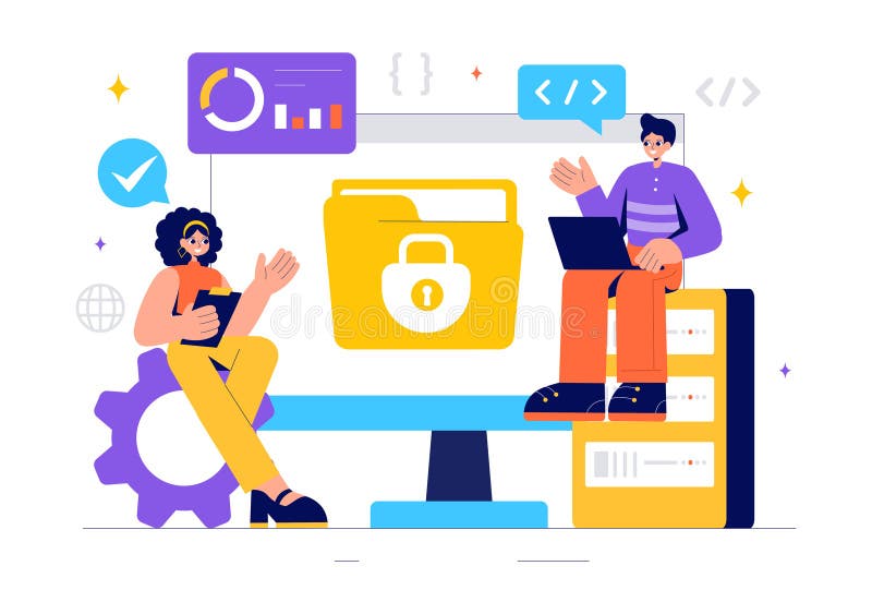 Informatics Vector Illustration Featuring Logistics and Supply Chain ...