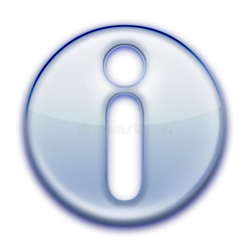 Information Sign on a Button Stock Illustration - Illustration of ...