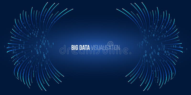 Information Analytics Concept Sorting Data Vector Waves Technology