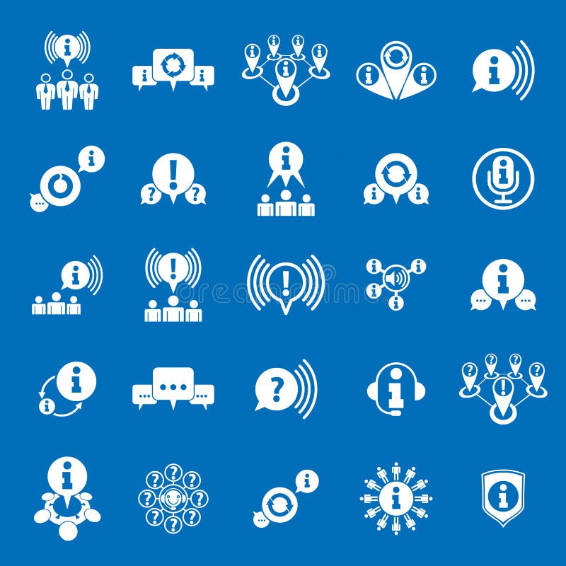 Information Analyzing Collecting and Exchange Theme Icon Set, an Stock ...