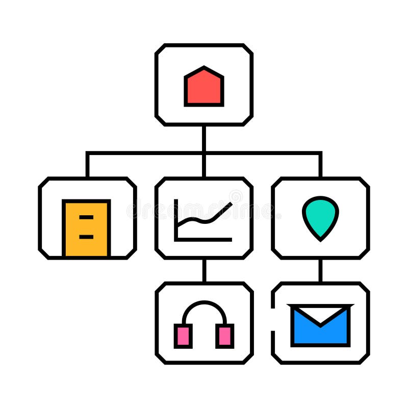 Information Architecture Ux Ui Design Icon Color Illustration Stock ... Information Architecture Ux Ui Design Icon Color Illustration Stock ...