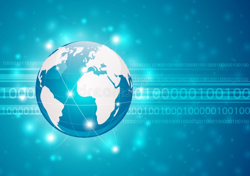 Binary code background stock vector. Illustration of communication ...