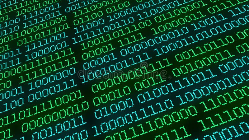 Information Binary Code In The Cyberspace Digital Technological