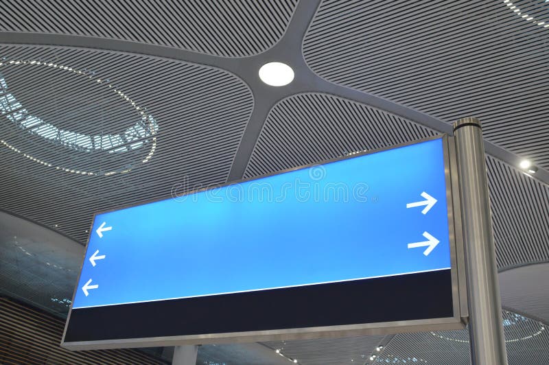 Information Board with Arrow Signs Stock Image - Image of advertise ...