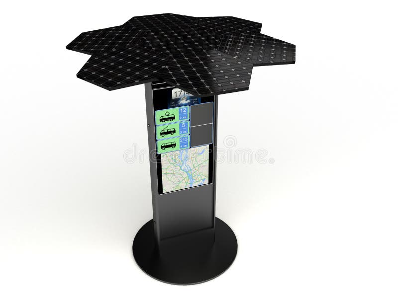 Information Board with Solar Panels #2 Stock Illustration ... Information Board with Solar Panels #2 Stock Illustration ...
