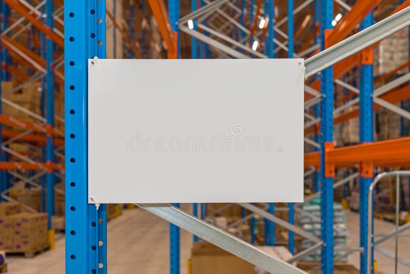 Information Board Warehouse Stock Image - Image of business, rack ...