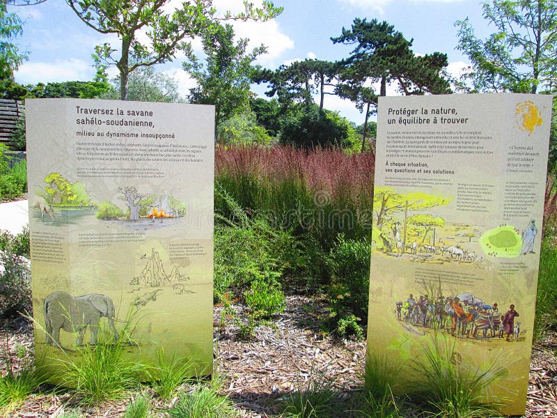 Information board in zoo editorial photography. Image of majestic ...