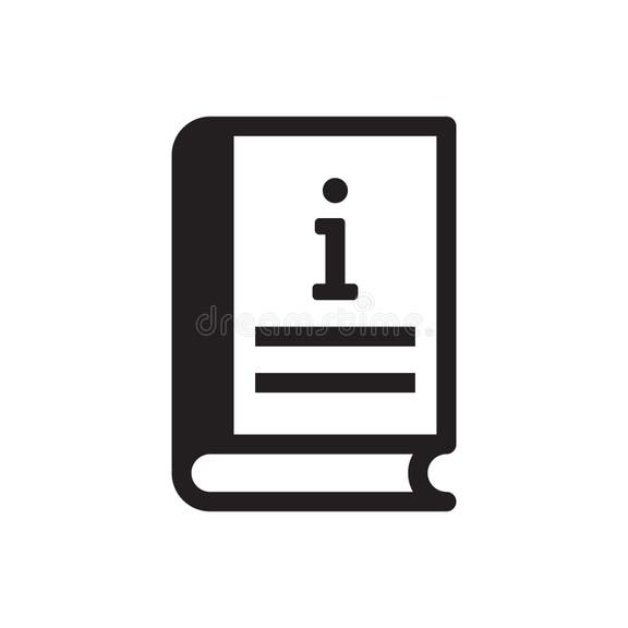 Information Book Icon - Knowledge Icon - Handbook Icon Stock ...