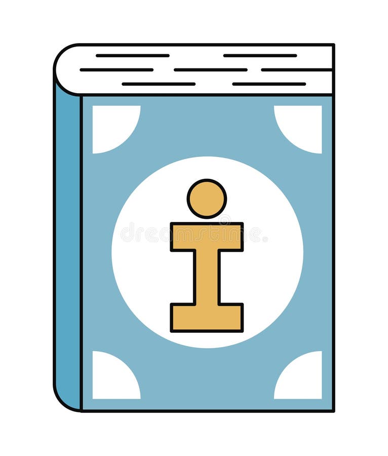 Information book icon stock illustration. Illustration of info - 226678580