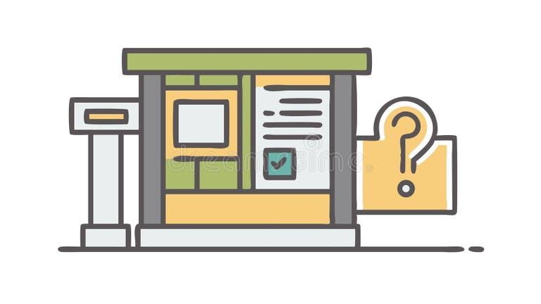 Information Booth for Inquiries and Help, Customer Support, Vector Design Generative AI Stock ...