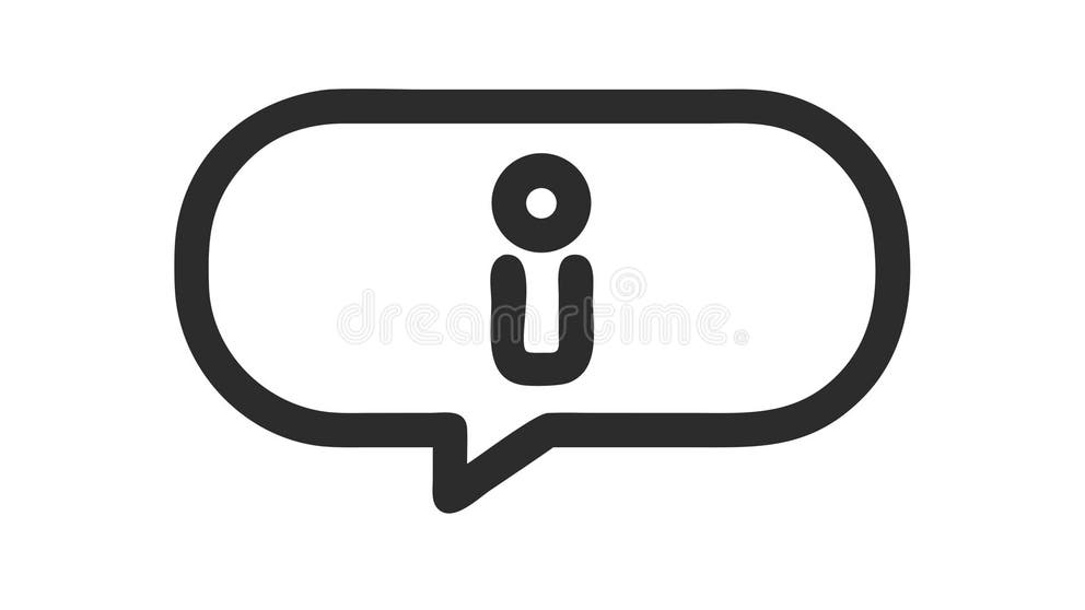 Information Bubble Icon, I Chat Bubble Vector, Vector Design Generative ...