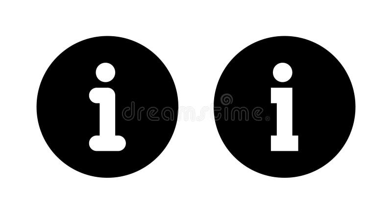 Information Button Icon Vector. Info, I Alphabet Sign Symbol Stock ...