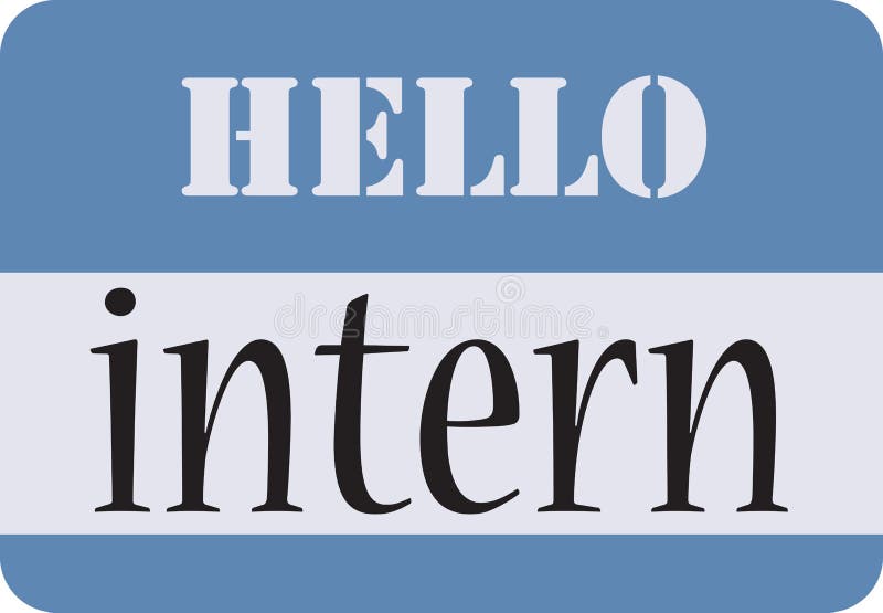 ID card Intern stock vector. Illustration of clip, card - 253777856