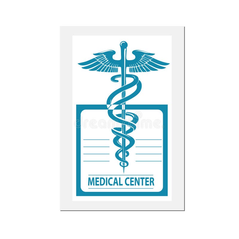 Information Card for Medical Center Stock Vector - Illustration of ...