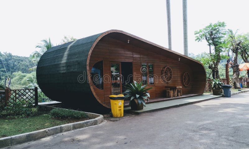 Information Center in the Park Stock Image - Image of building ...