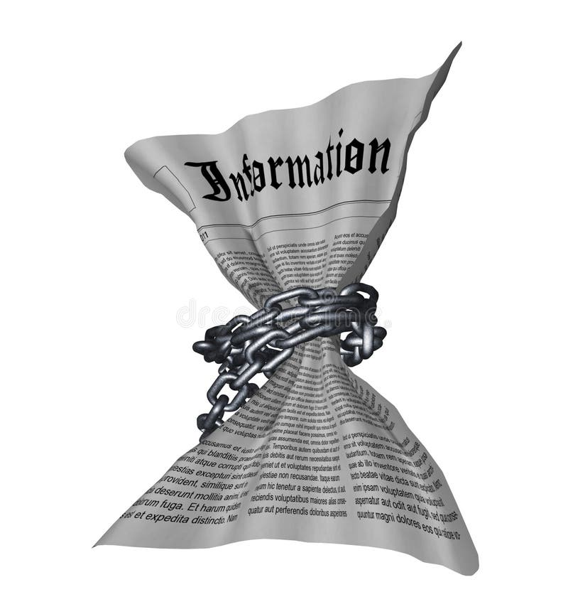 Information in chains stock illustration. Illustration of dictatorship ...