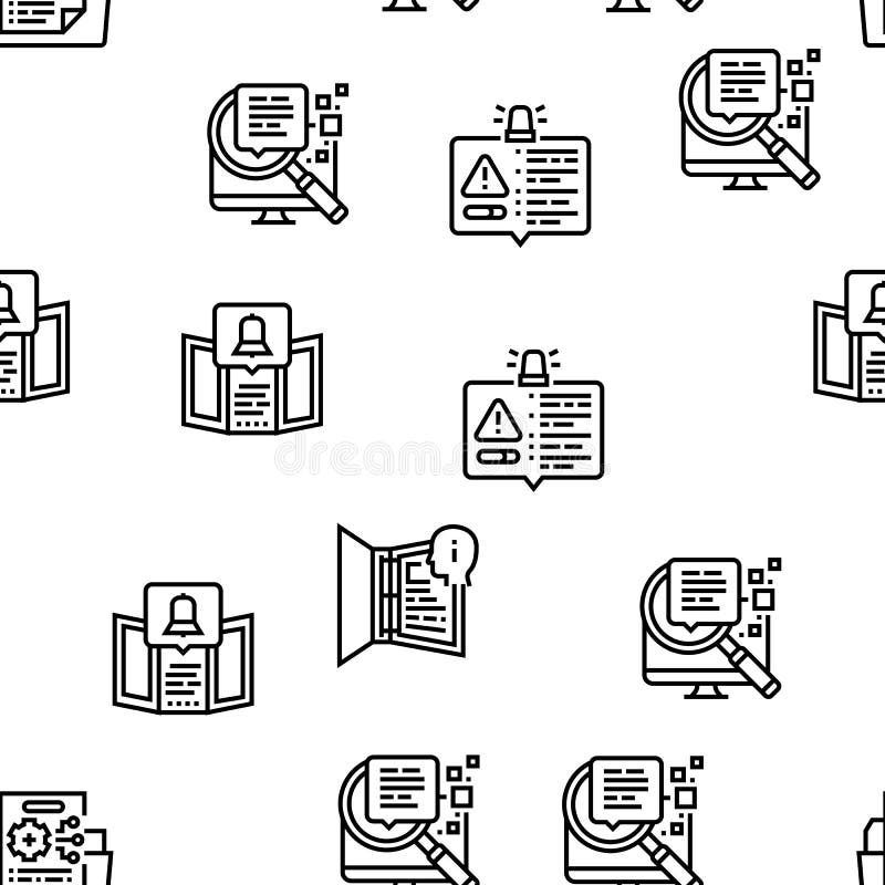 Information and Client Supporting Vector Seamless Pattern Stock ...