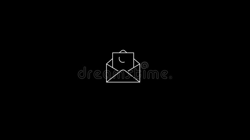 Technology Concept, Messages Icon Animation. Incoming Message Animation ...