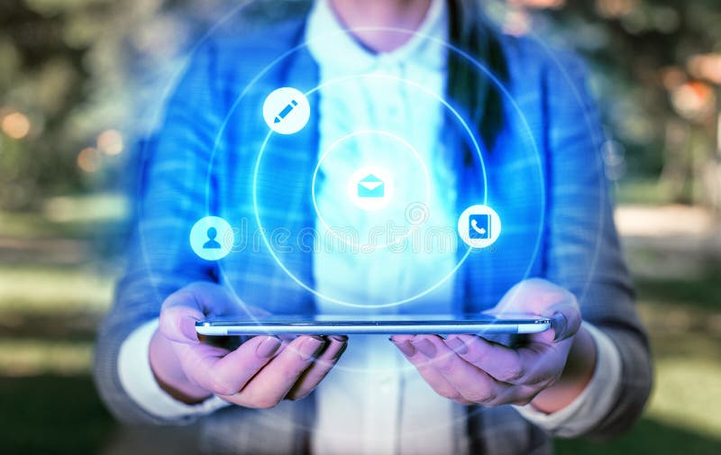 Information Computerization with Infographic Elements and Flat Icons ...