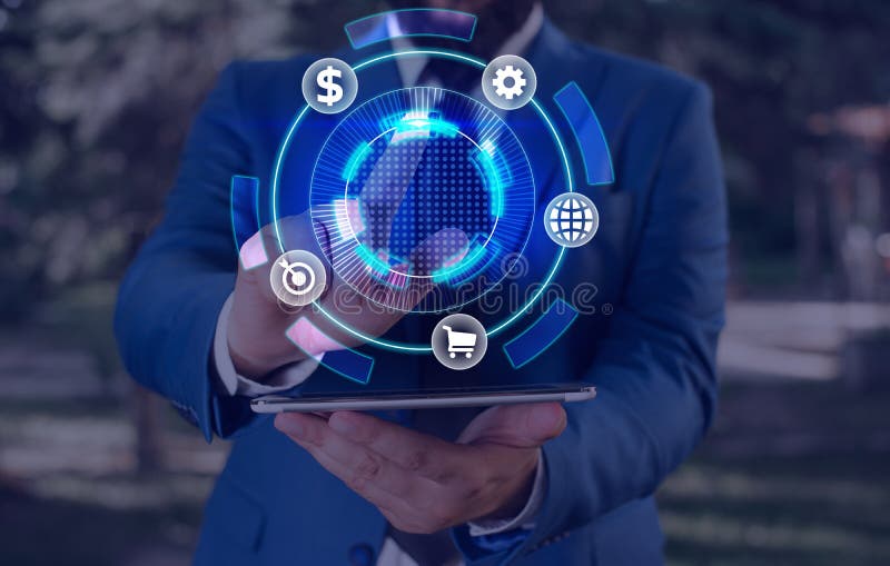 Information Computerization with Infographic Elements and Flat Icons ...