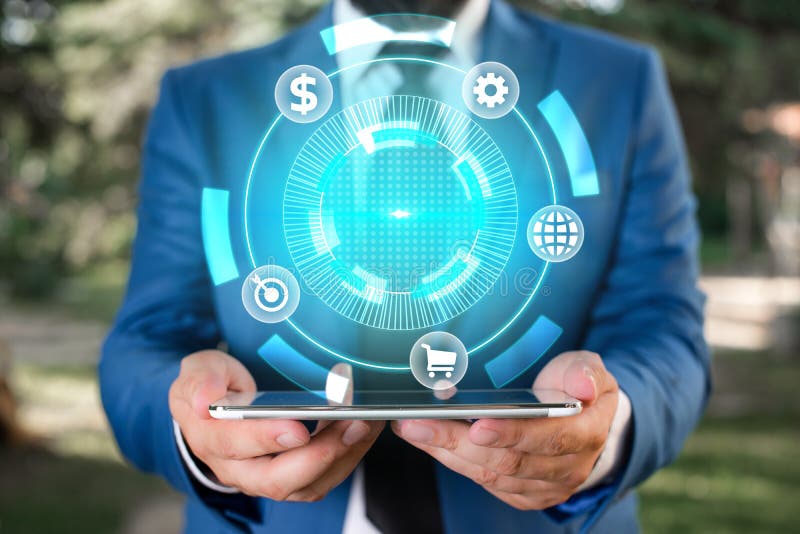 Information Computerization with Infographic Elements and Flat Icons ...