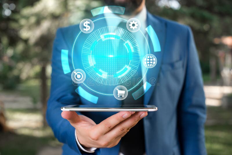 Information Computerization with Infographic Elements and Flat Icons ...