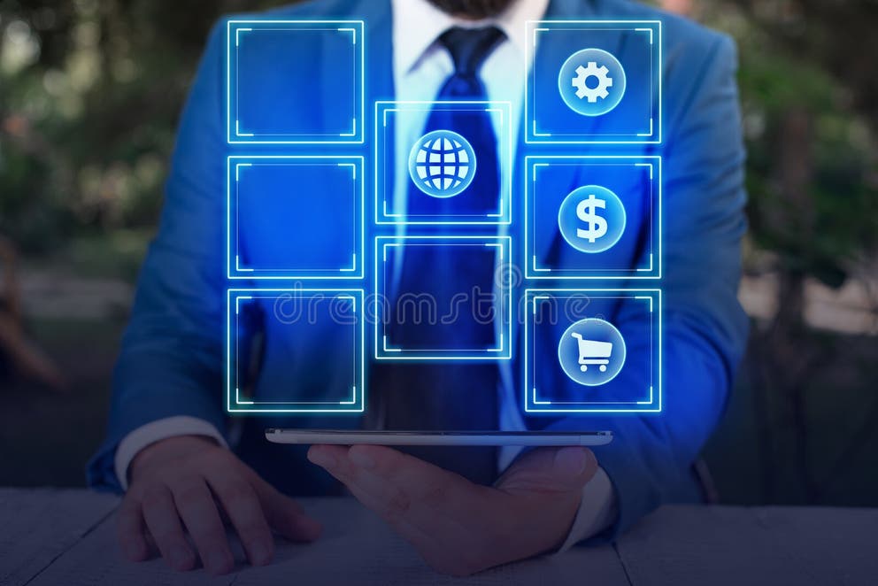 Information Computerization with Infographic Elements and Flat Icons ...