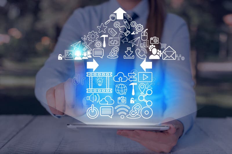 Information Computerization with Infographic Elements and Flat Icons ...