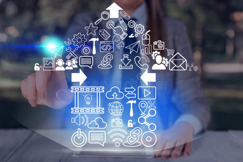 Information Computerization with Infographic Elements and Flat Icons ...