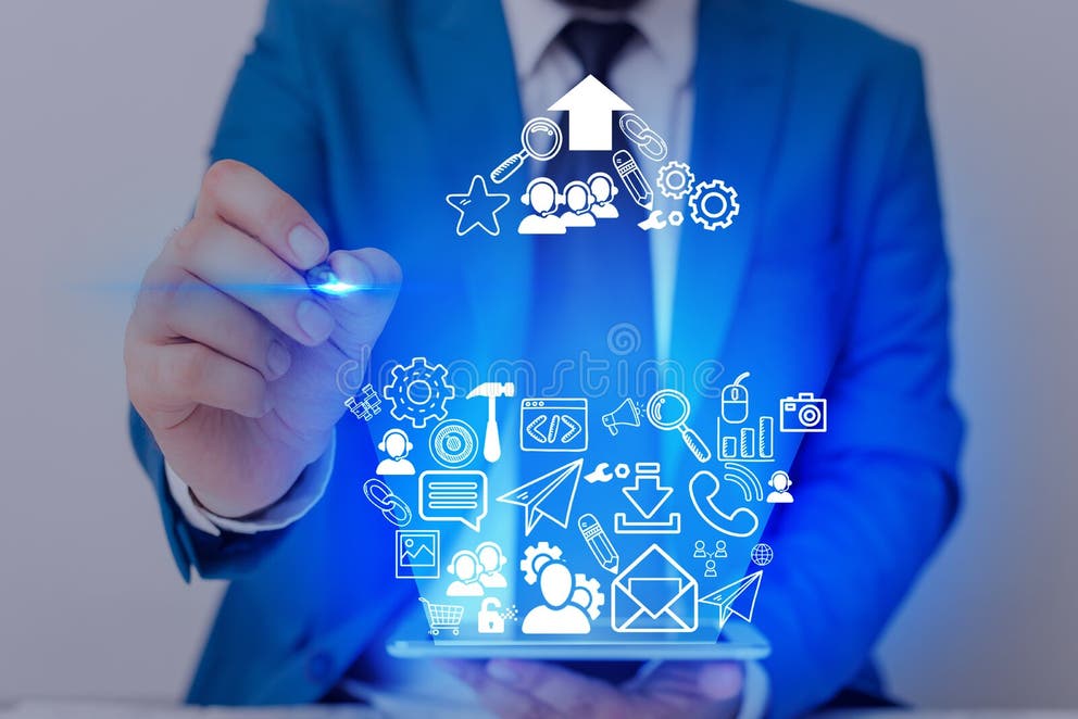 Information Computerization with Infographic Elements and Flat Icons ...