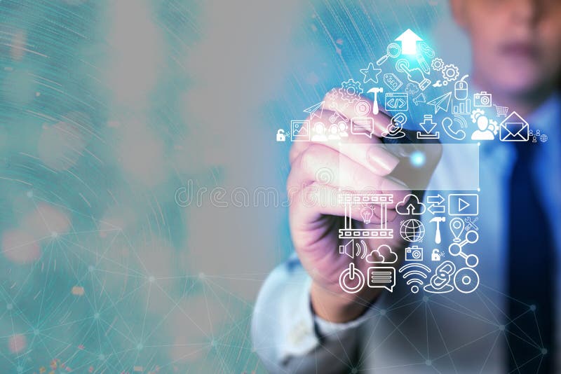 Information Computerization with Infographic Elements and Flat Icons ...