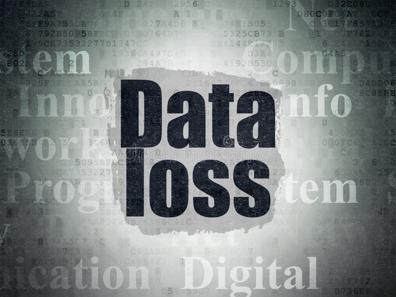 Information Concept: Data Loss on Digital Data Paper Background Stock ...