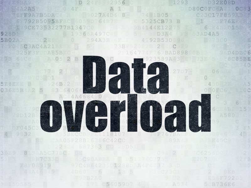Information Concept: Data Overload on Digital Data Paper Background ...
