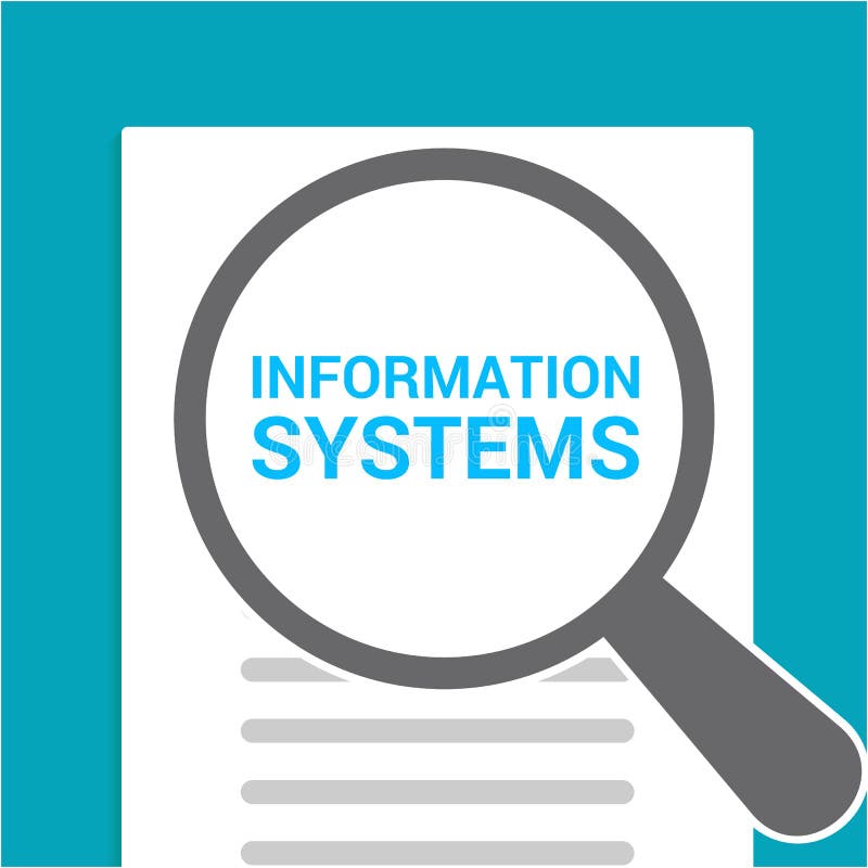 Information Concept: Magnifying Optical Glass with Words Information ...