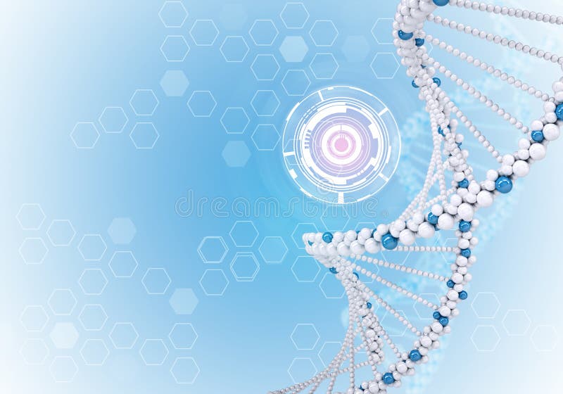 Information 3d Blank Board. Human DNA Stock Illustration - Illustration ...