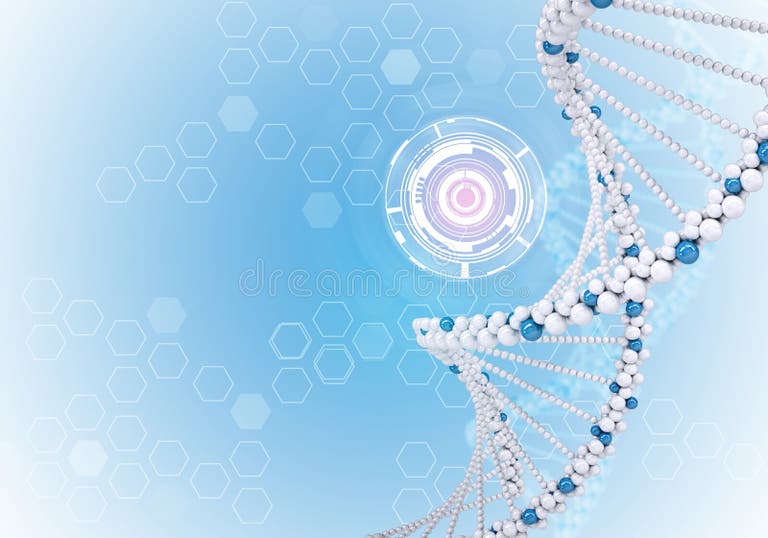 Information 3d Blank Board. Human DNA Stock Illustration - Illustration ...